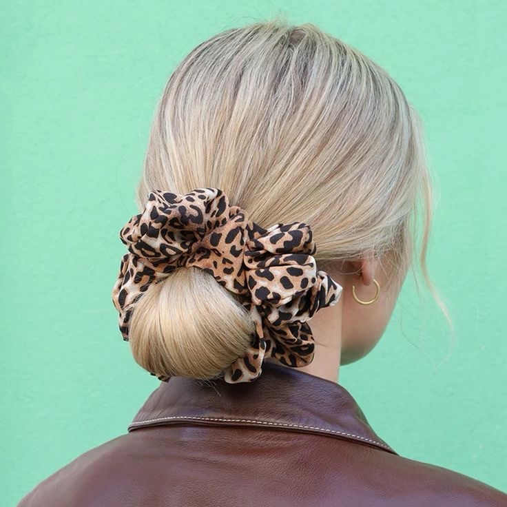 Manel | Hair – Giant Leopard Scrunchie | Loka'Manel Namibia