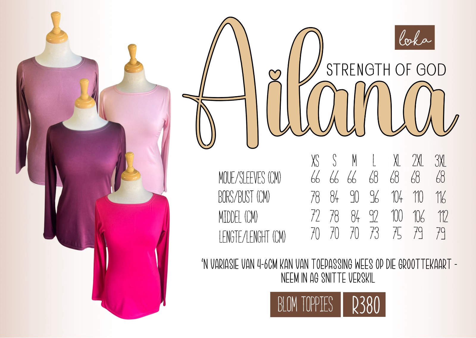 Loka | Top – Blom (Ailana Range) | Manel Namibia